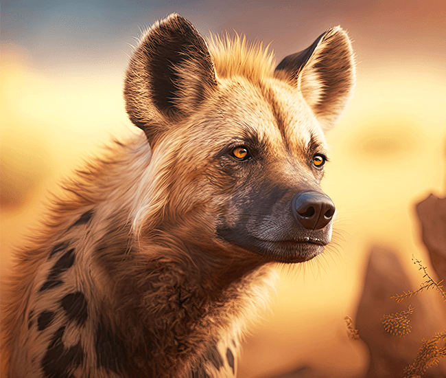 Free Hyena Sliding Puzzle - kiddoworksheets