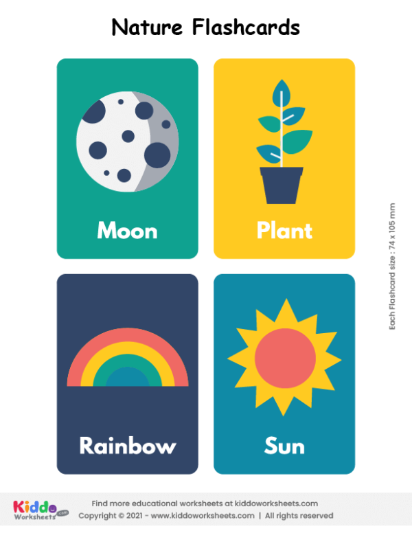 Free Printable Nature Flashcards Flashcards - kiddoworksheets