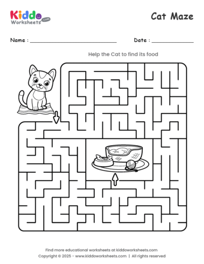 Free Printable Mazes Worksheets - kiddoworksheets